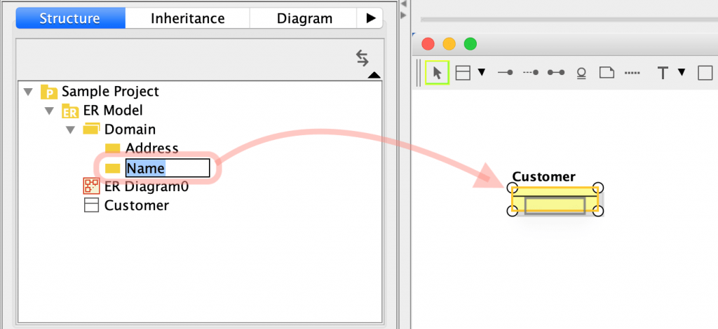 Entity Relationship Diagram in Astah Professional
