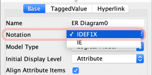 Entity Relationship Diagram in Astah Professional