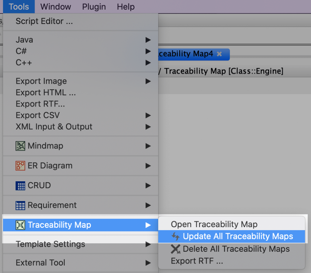 Traceability Map - Astah