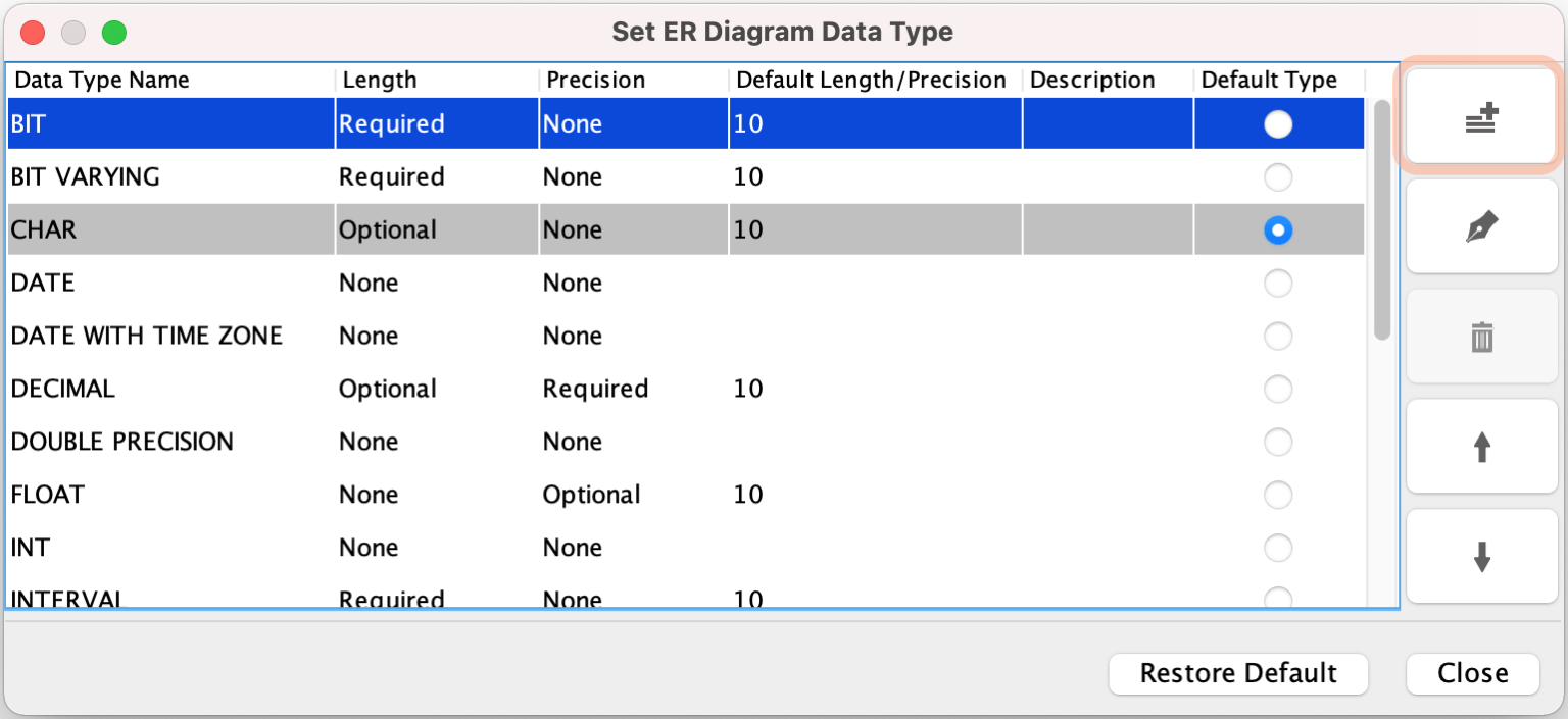 Entity Relationship Diagram in Astah Professional