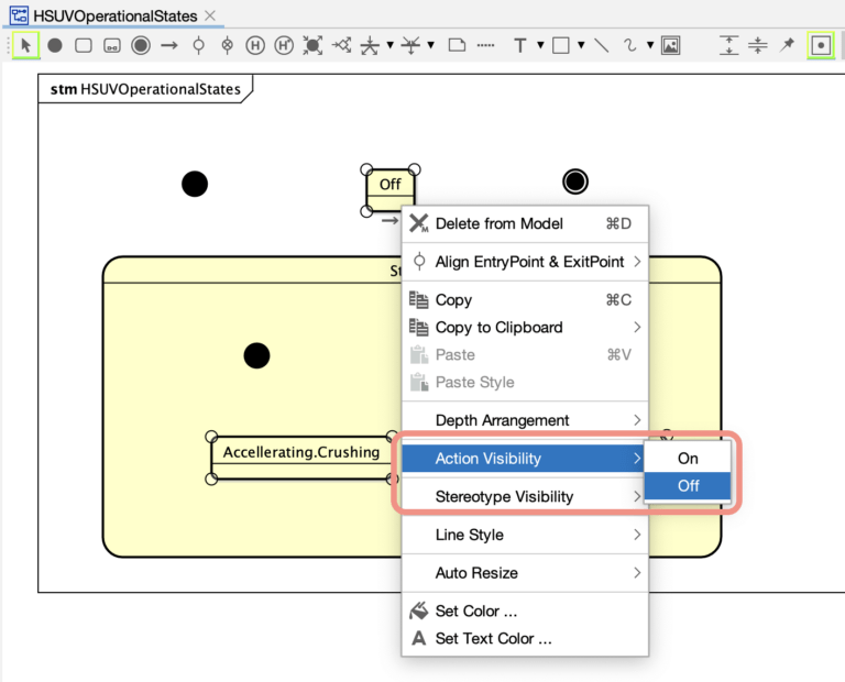 SysML Statemachine Diagram - Astah