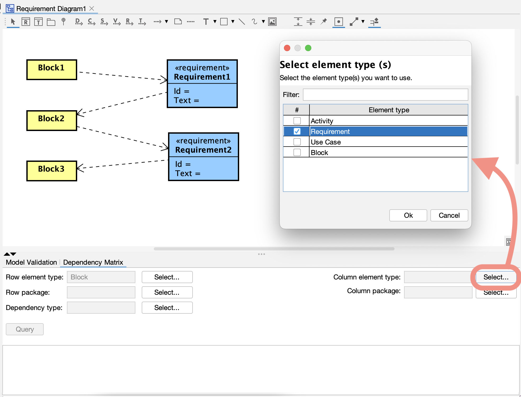 Dependency Matrix Plugin for Astah SysML and System Safety