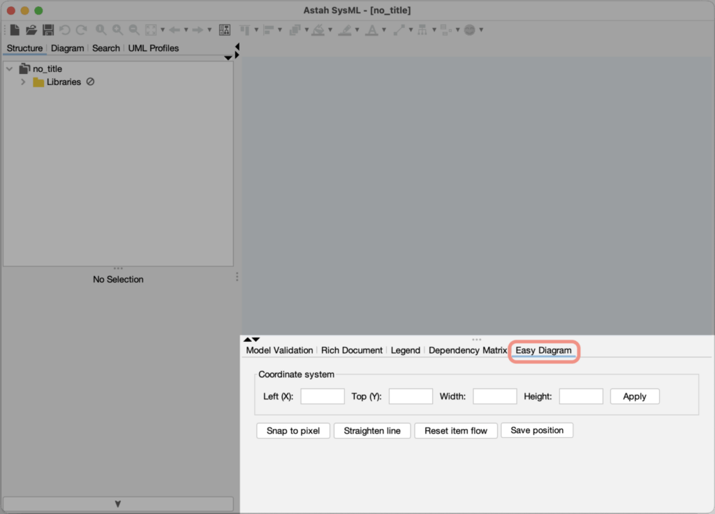 Astah Easy Diagram Plugin for SysML modeling