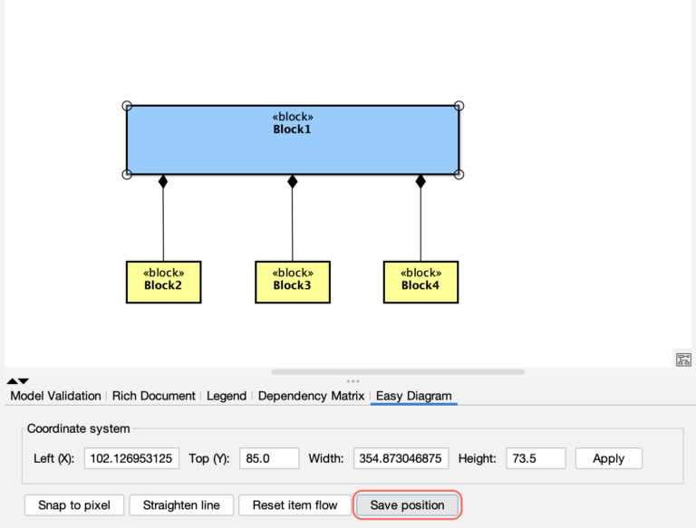 Astah Easy Diagram Plugin for SysML modeling