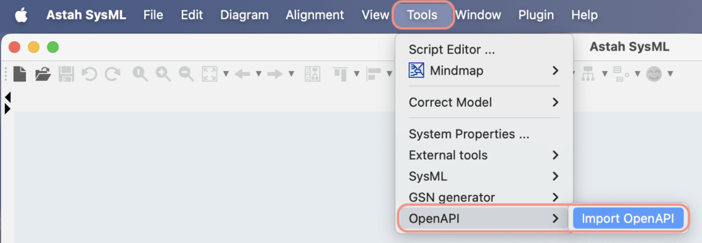 Astah SysML OpenAPI importer Plug-In - Astah